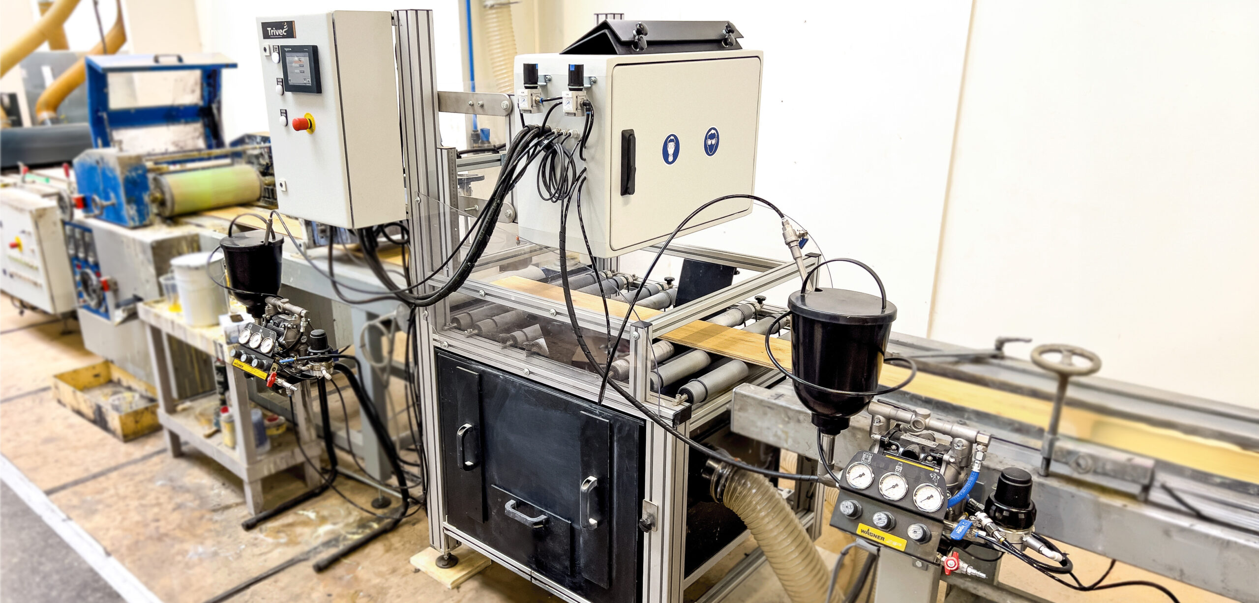 New staining machine at T&G Wood - T&G Wood International BV